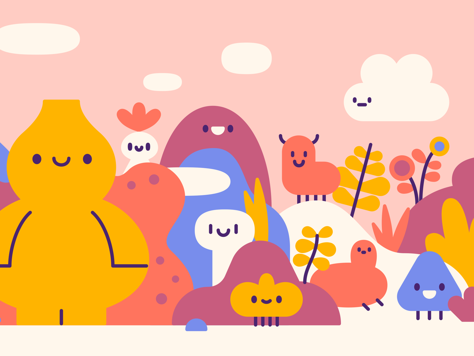 Forest Friends by Skinny Ships on Dribbble
