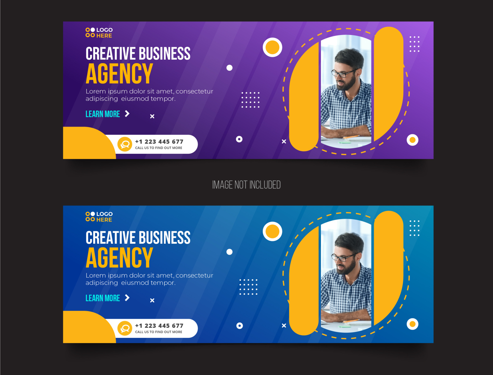Agency modern cover template by Mohamed Taha on Dribbble