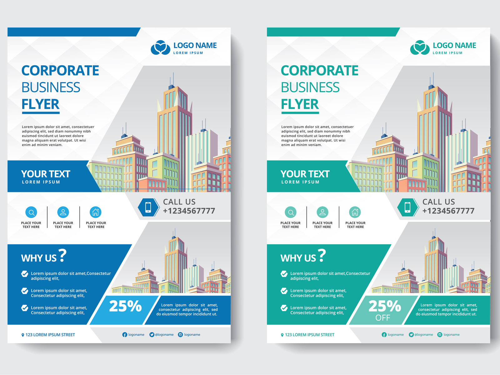 Corporate Business Flyer for sale by Mohamed Taha on Dribbble