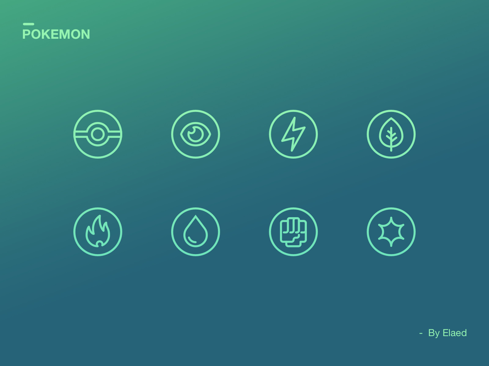 Pokemon - Icons by Elaed on Dribbble