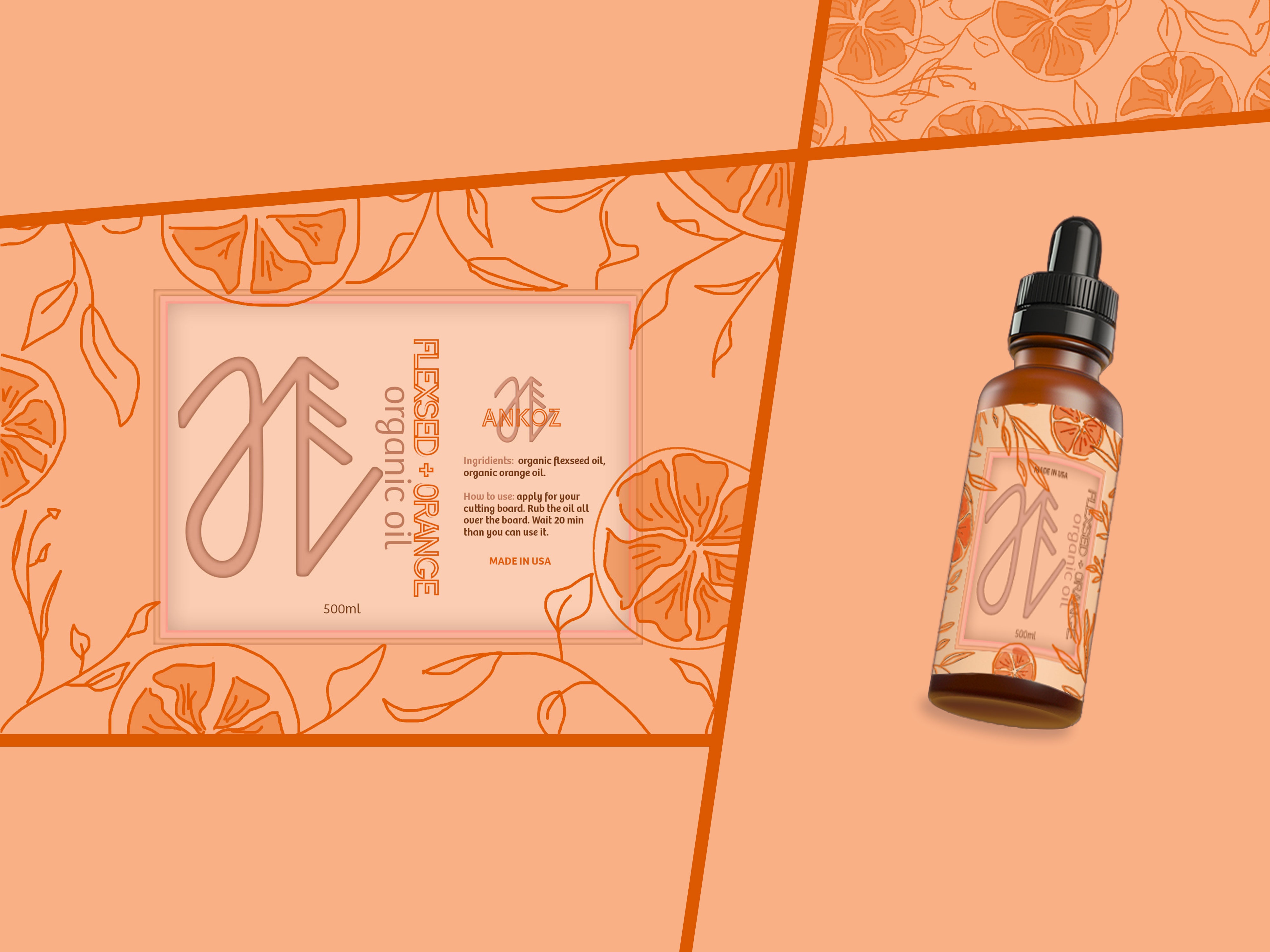 Oil Bottle Design by Anastasiia Kozak on Dribbble