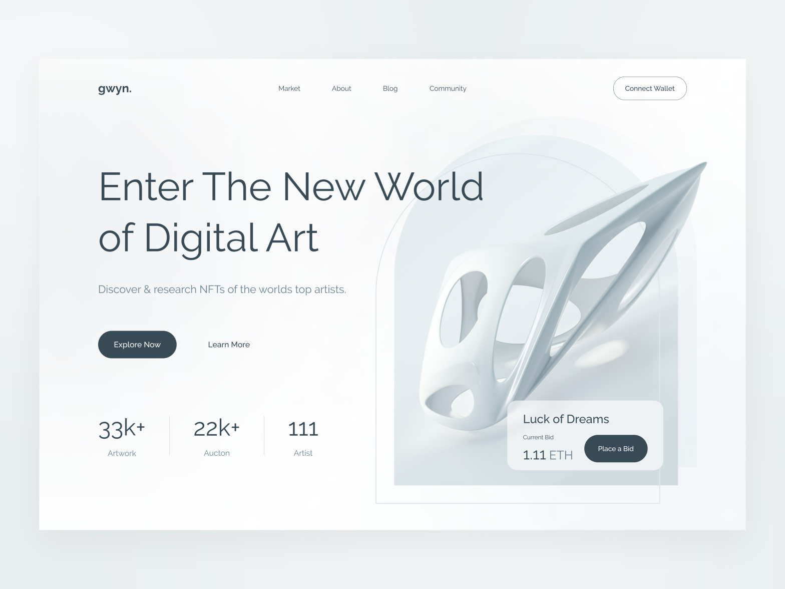 NFT Marketplace Hero Image by Yasin Hasyemi for SLAB Design Studio on ...