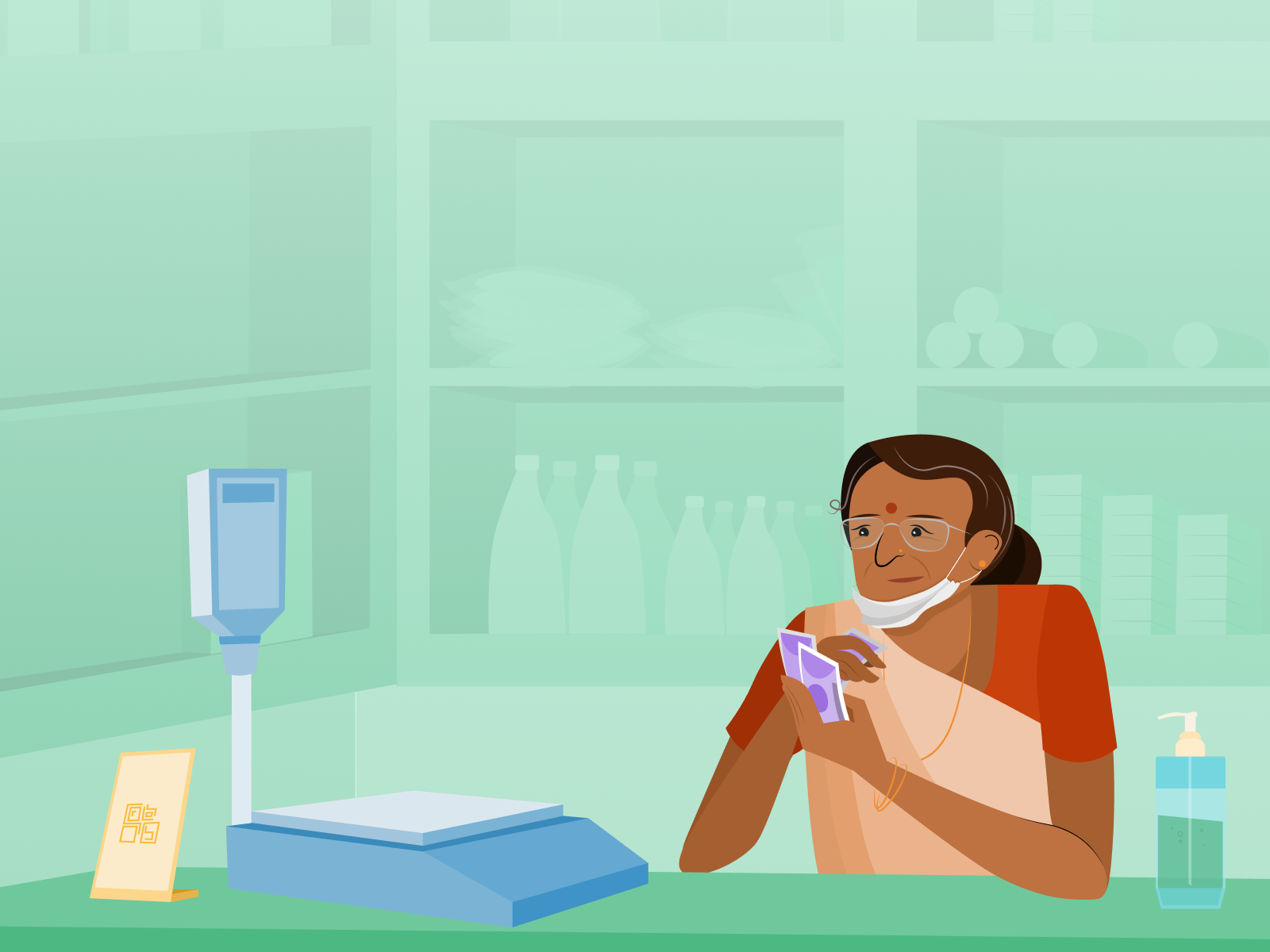 Indian kirana by Prajna (thesightofstars) on Dribbble