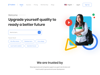 Online Course Homepage design by Yasin Ghorust for SLAB Design Studio ...