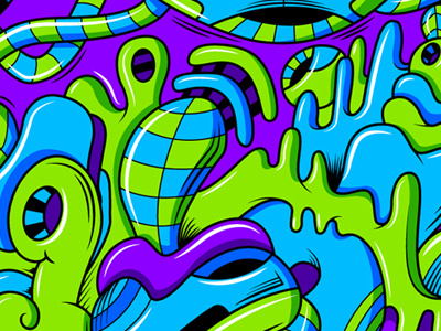 Melting monster by Mike Karolos on Dribbble