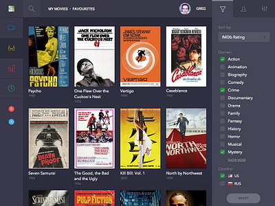 Movie Finder by Greg on Dribbble