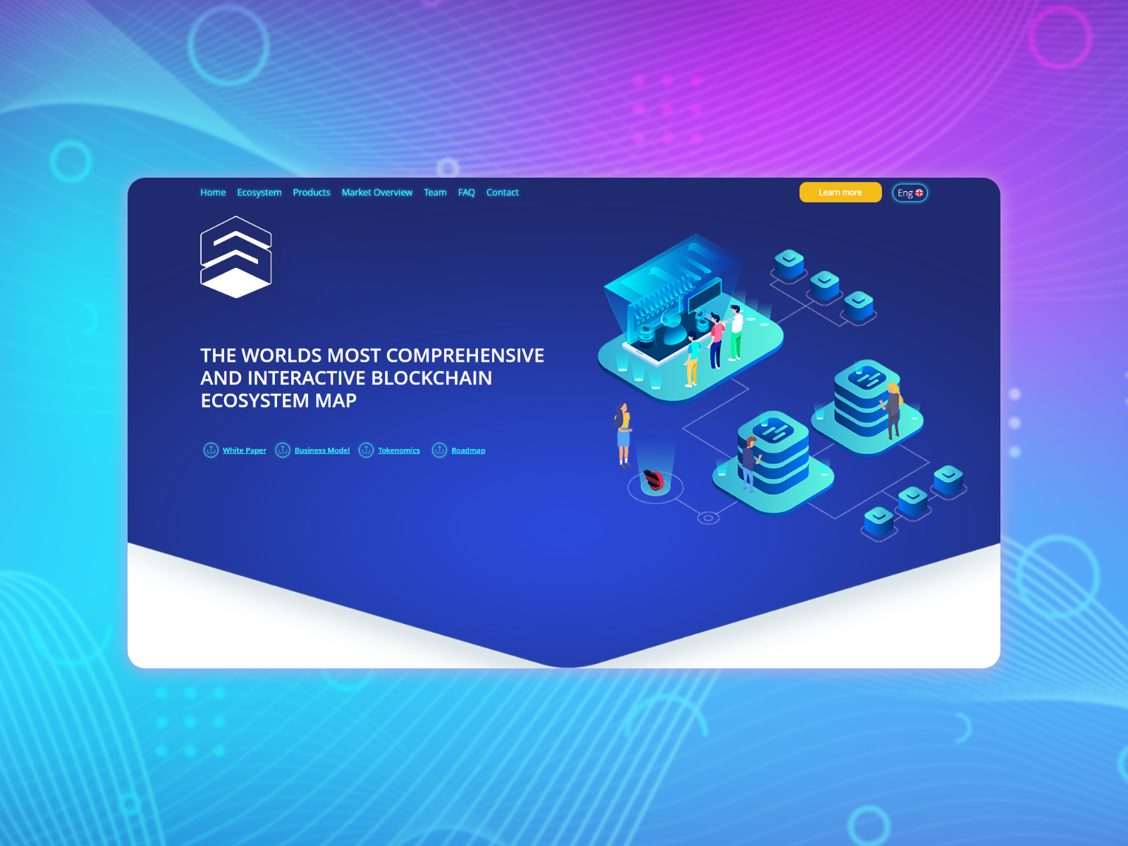 ICO landing page by Fernando Mendes on Dribbble
