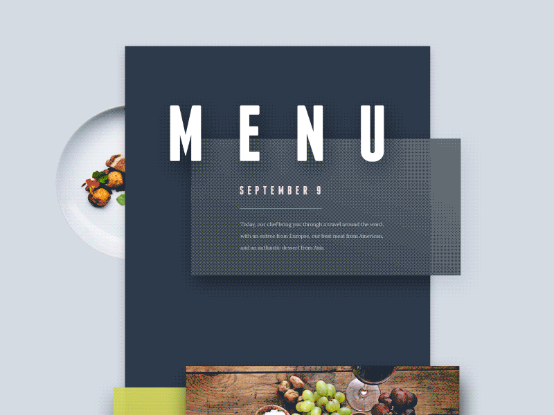 Browse thousands of Menu UI images for design inspiration | Dribbble