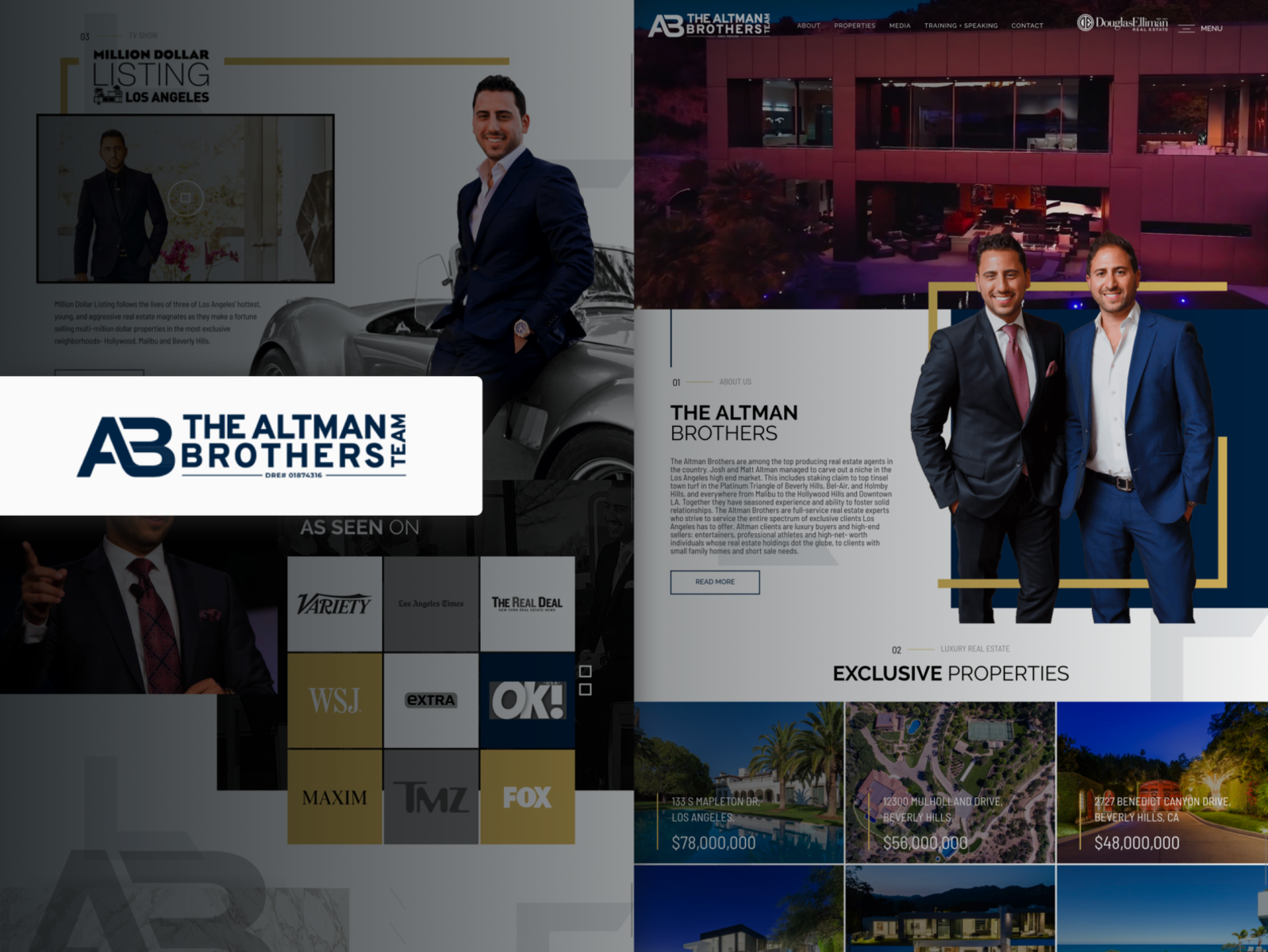Real estate website design - The Altman Brothers by Citrusbug ...