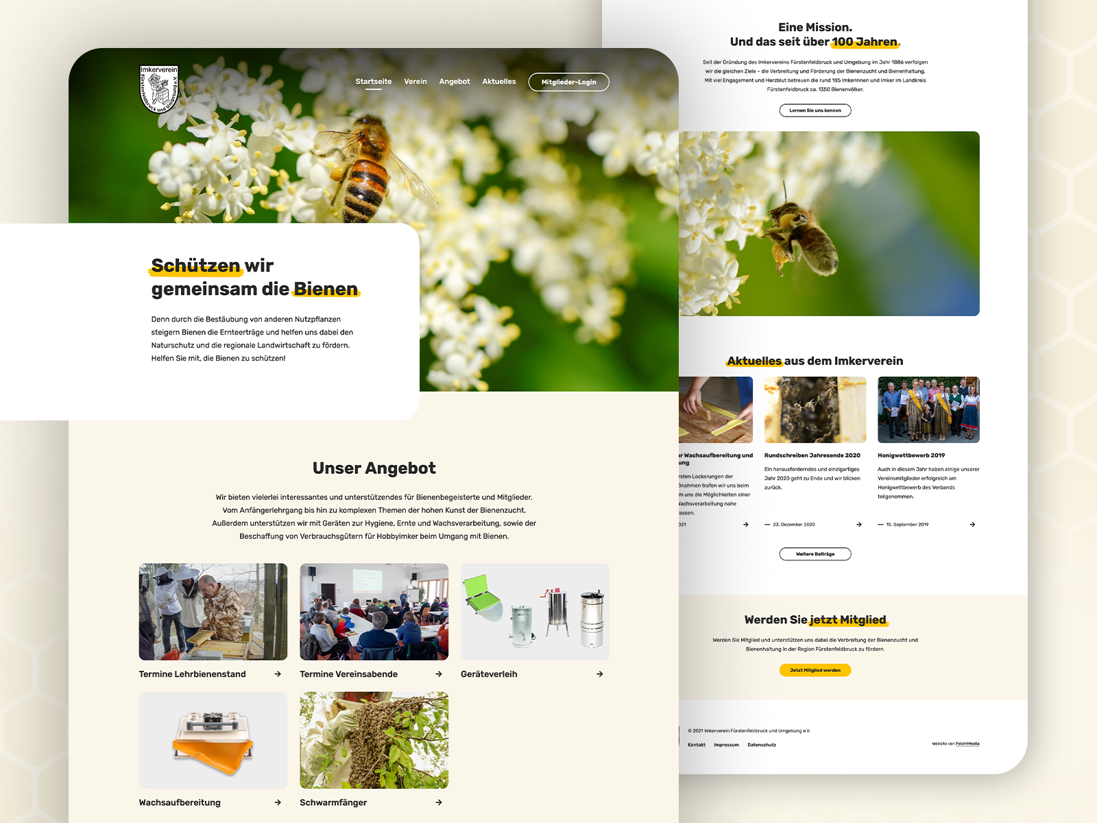 Beekeeper – Website Design by Marco Feicht for FeichtMedia on Dribbble