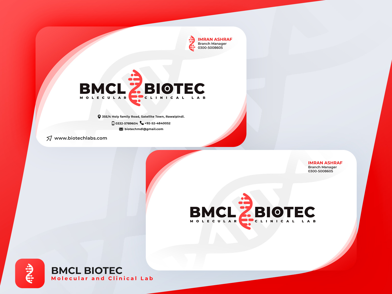 Lab Visiting Cards by alinasar138 on Dribbble