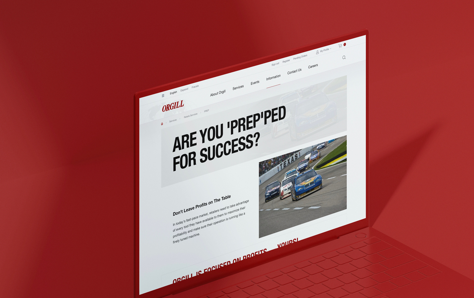 Information pages. Orgill.com website by Basov Design on Dribbble