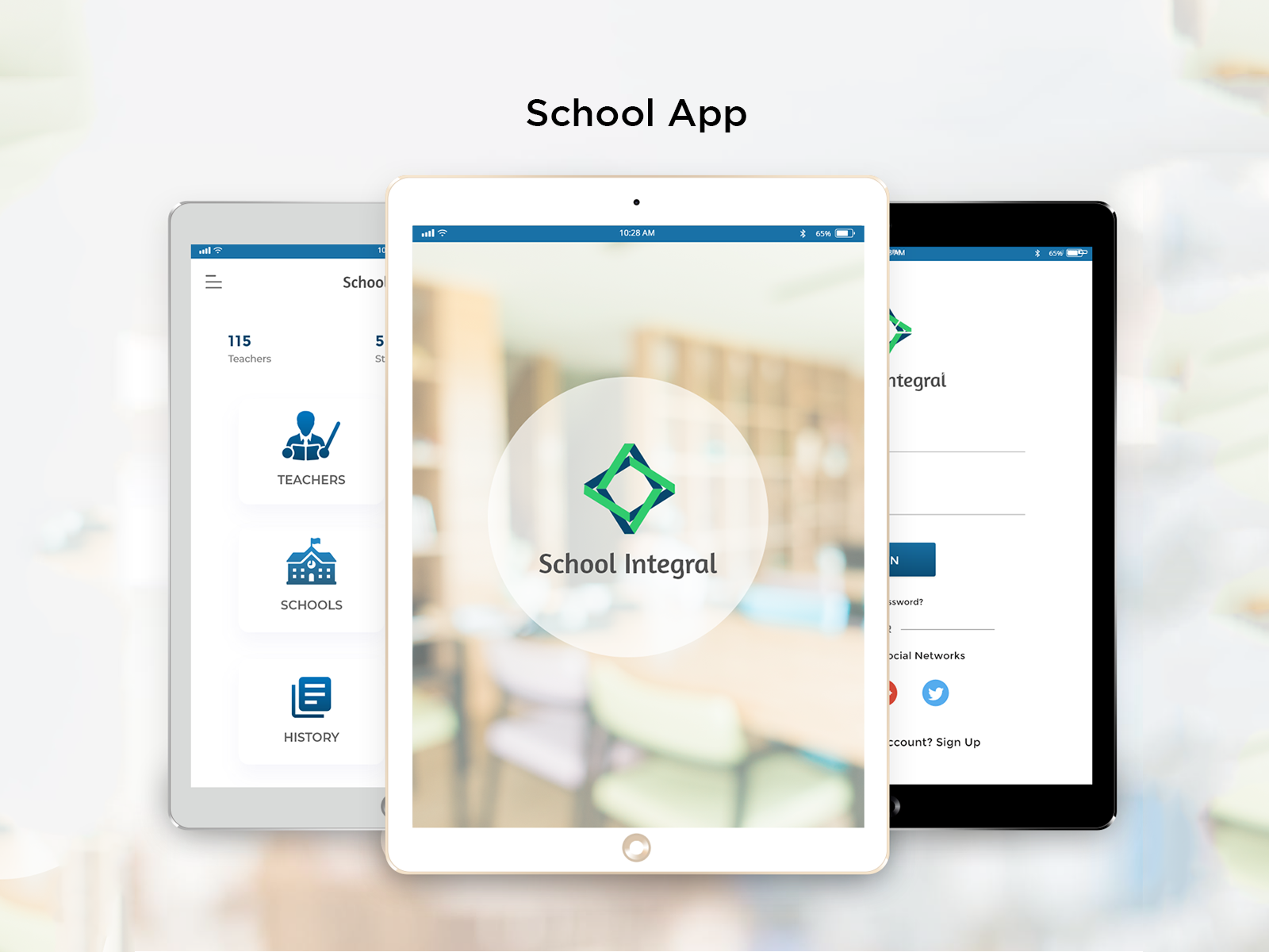 School app by Zaheer on Dribbble