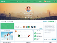 Sport Social Network by Valentyn Khenkin for tubik on Dribbble