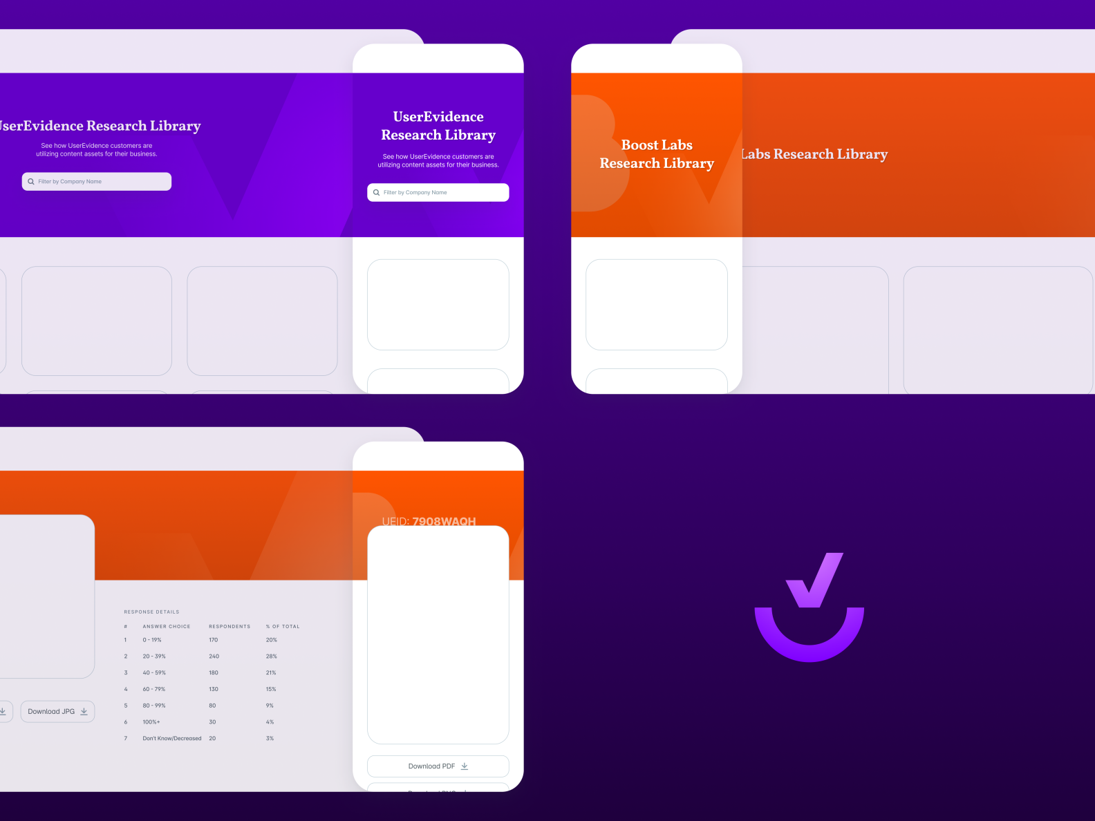 UserEvidence Research Library Mid-Fidelity Wireframes by Max Burnside ...