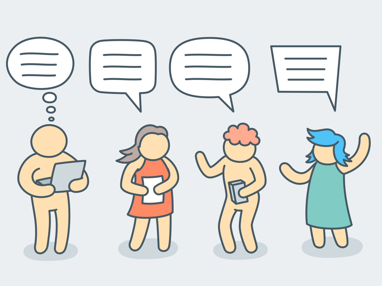 Talking people bubble set by Zhart on Dribbble