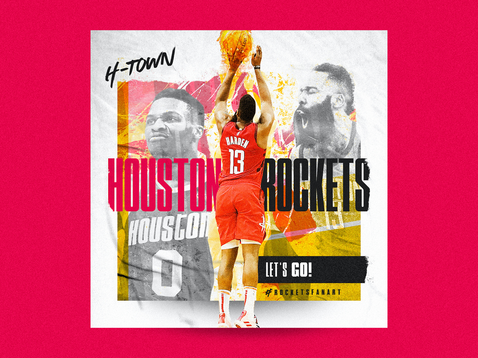 Houston Rockets Artwork by Discovery Marketing Agency on Dribbble