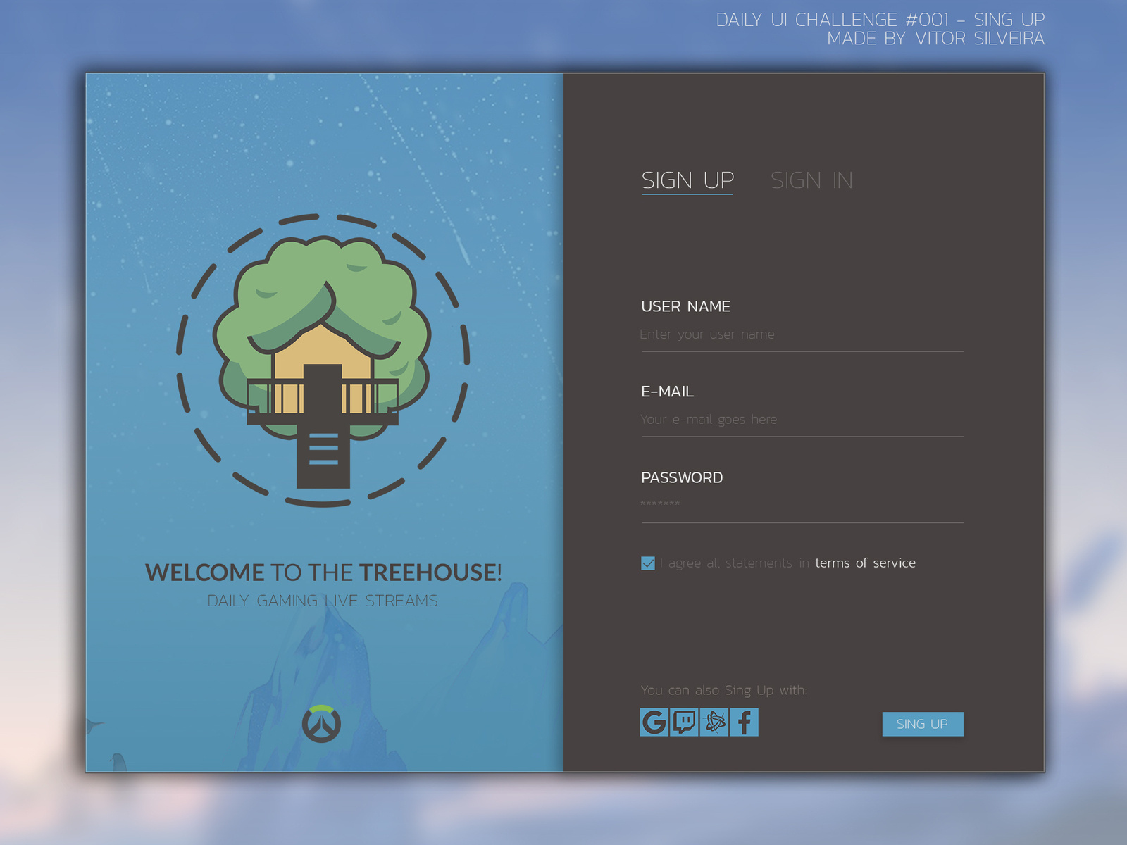 Sing Up by Ravnus on Dribbble