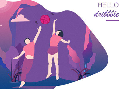 Hello Dribbble by Taylor on Dribbble