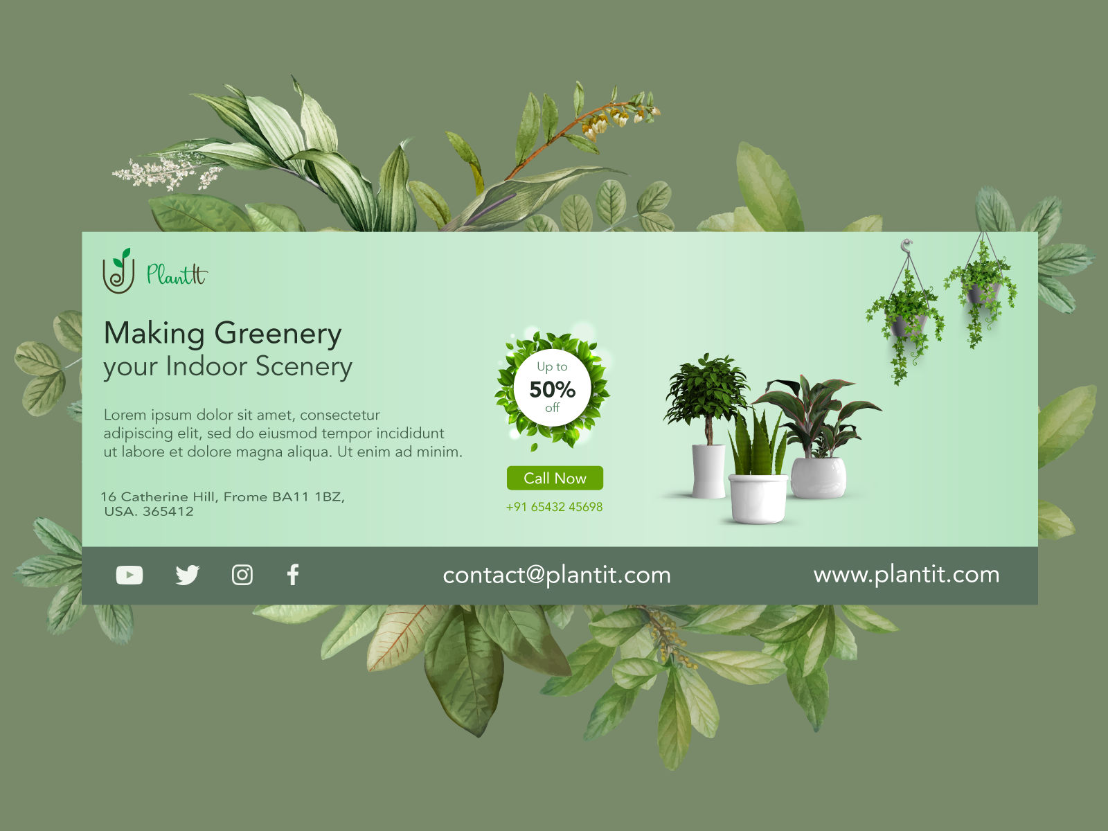 Banner Mockup for Environmental Organization by NFlow Tech on Dribbble