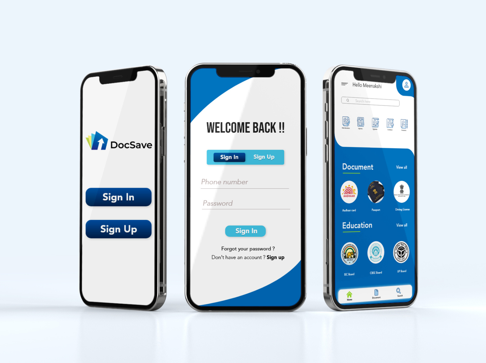 DocSave - Document Saver Application UI Mockup by NFlow Tech on Dribbble