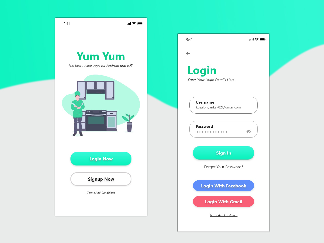 Login Screen by Kusal Priyanka on Dribbble