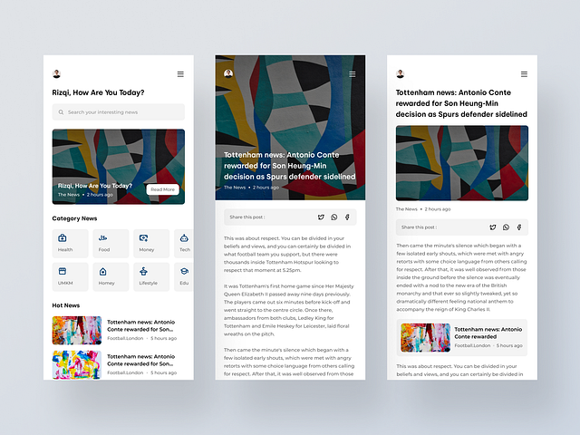 Browse thousands of News App images for design inspiration | Dribbble