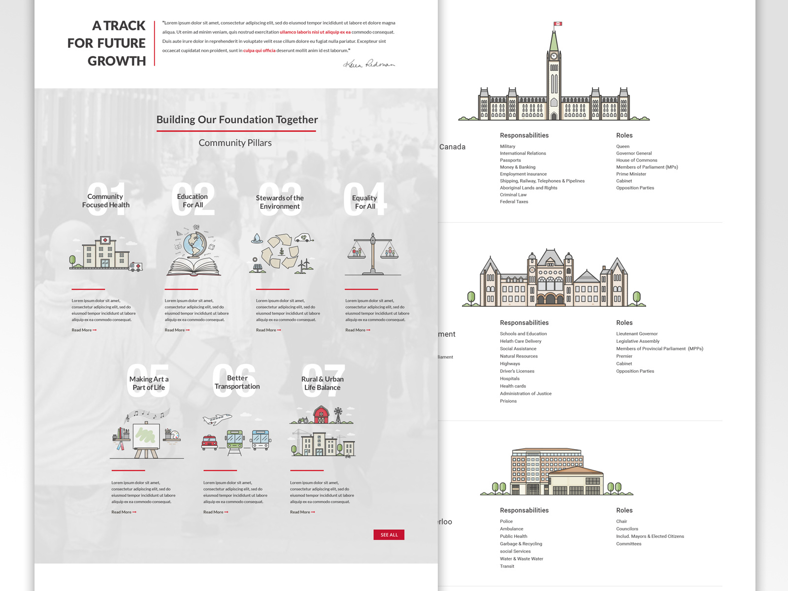 Government website by Nancy K on Dribbble