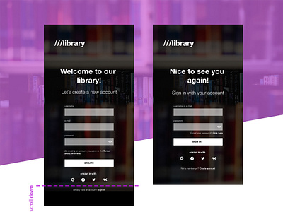 two panels UI / UX by Marlena Nowak on Dribbble