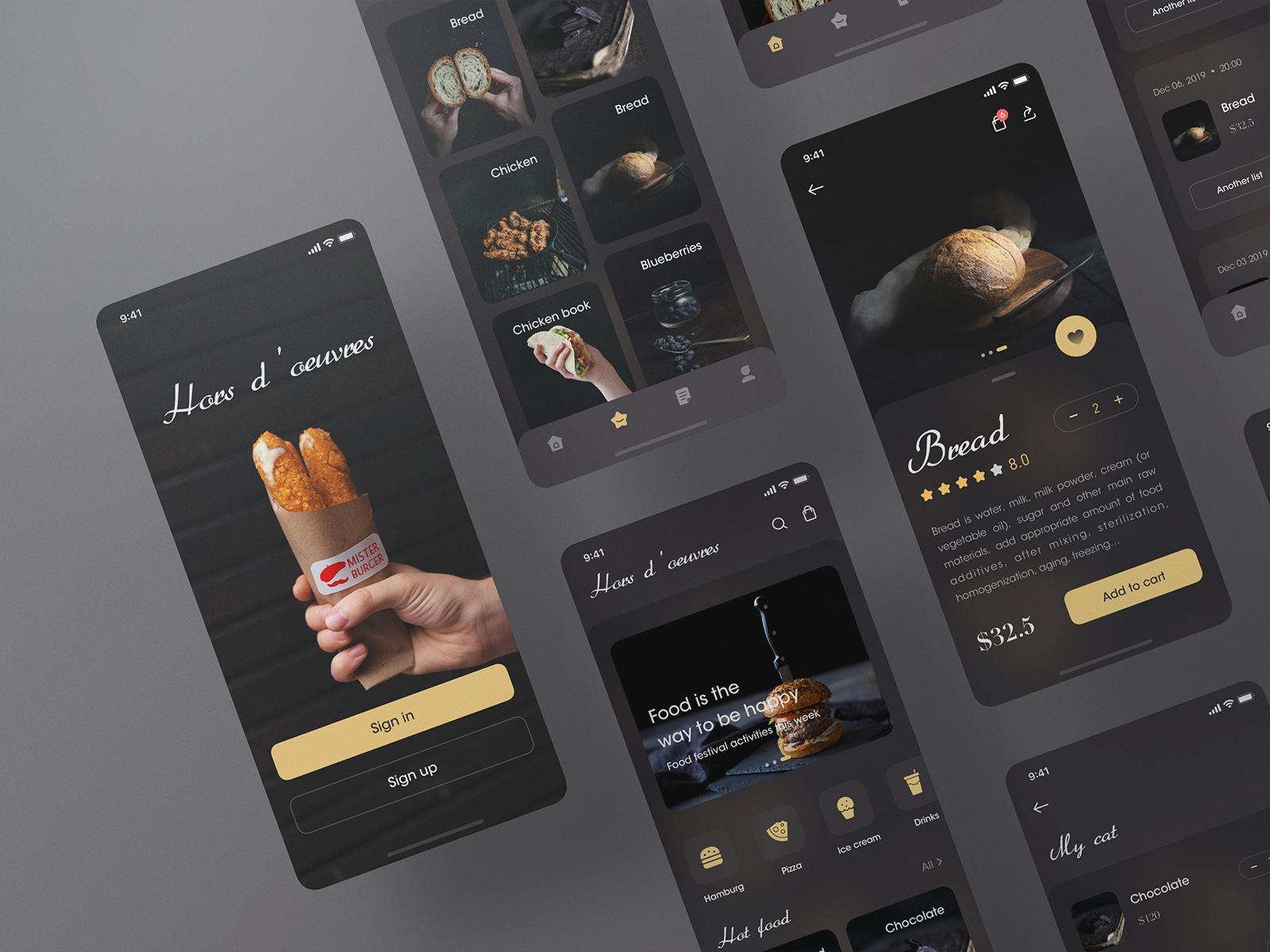 Inspo: Food App Design by Nick Brock | Dribbble
