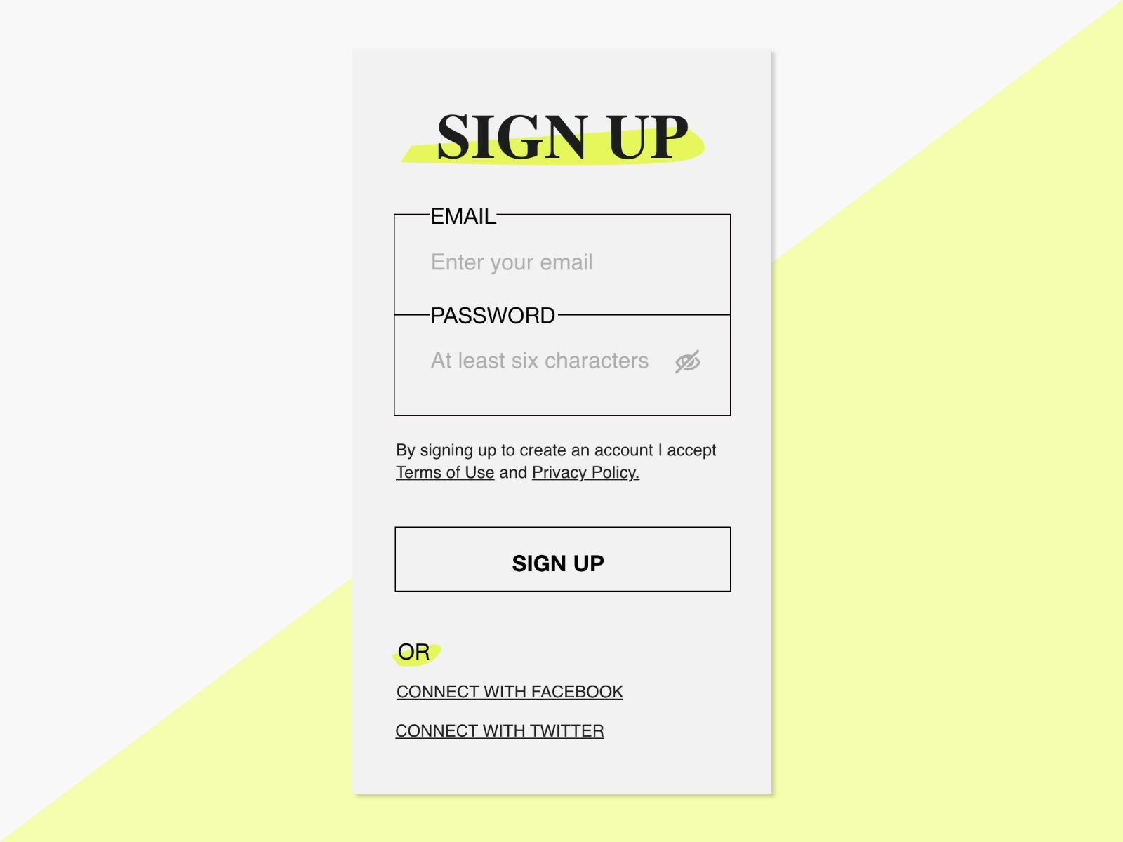 Daily UI - Sign Up by Galateia Iatraki on Dribbble