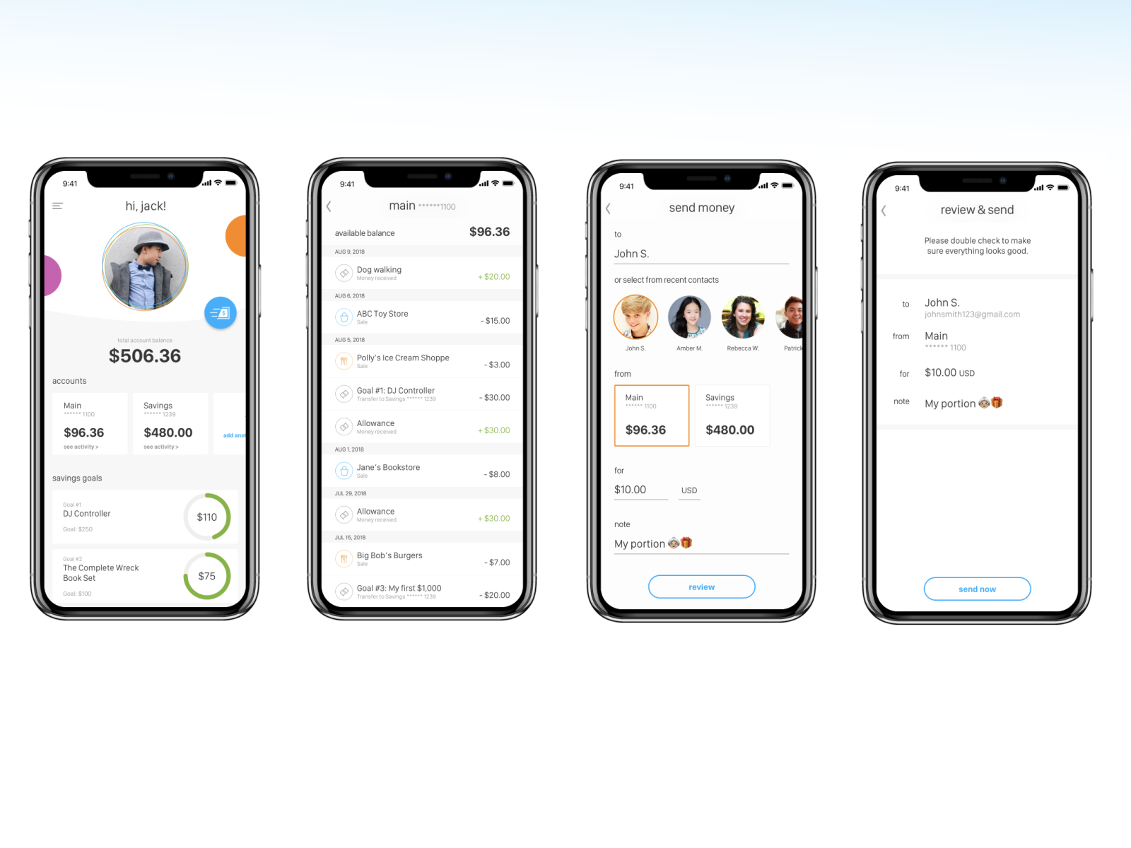 Mobile Bank App for Kids by Mai Chou on Dribbble