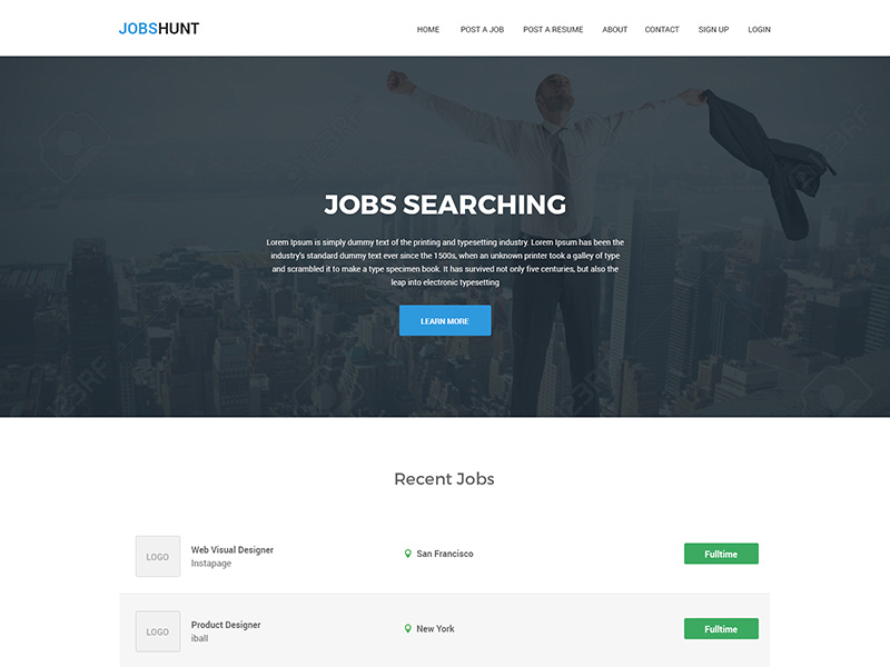 Jobs Website by samir kumar bitt on Dribbble