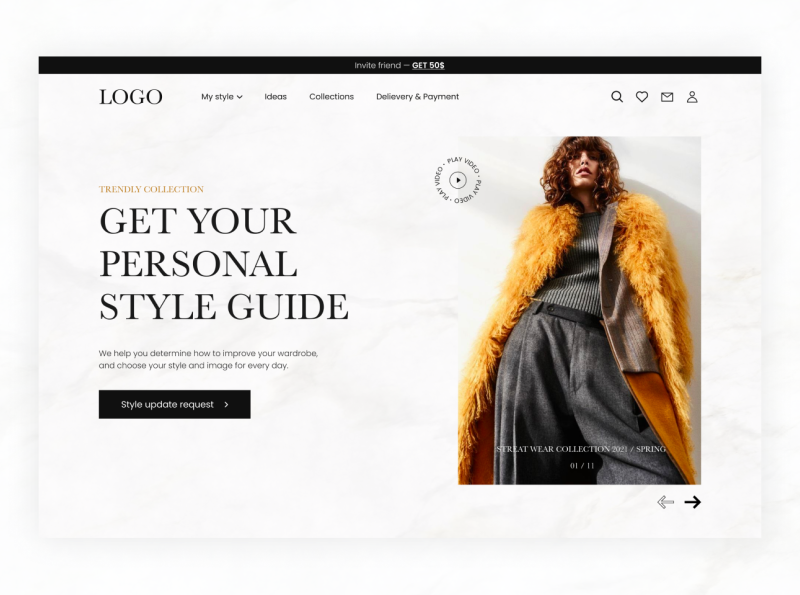 Personal style guide by Roksolana on Dribbble