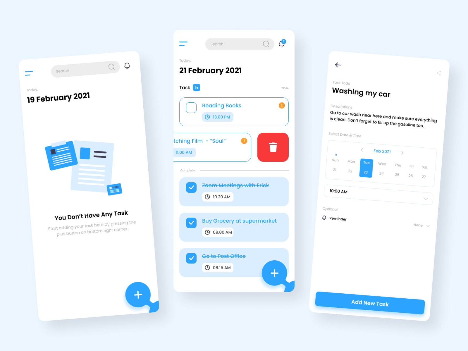 To-Do List Mobile App Design by Rasyad Gericko on Dribbble