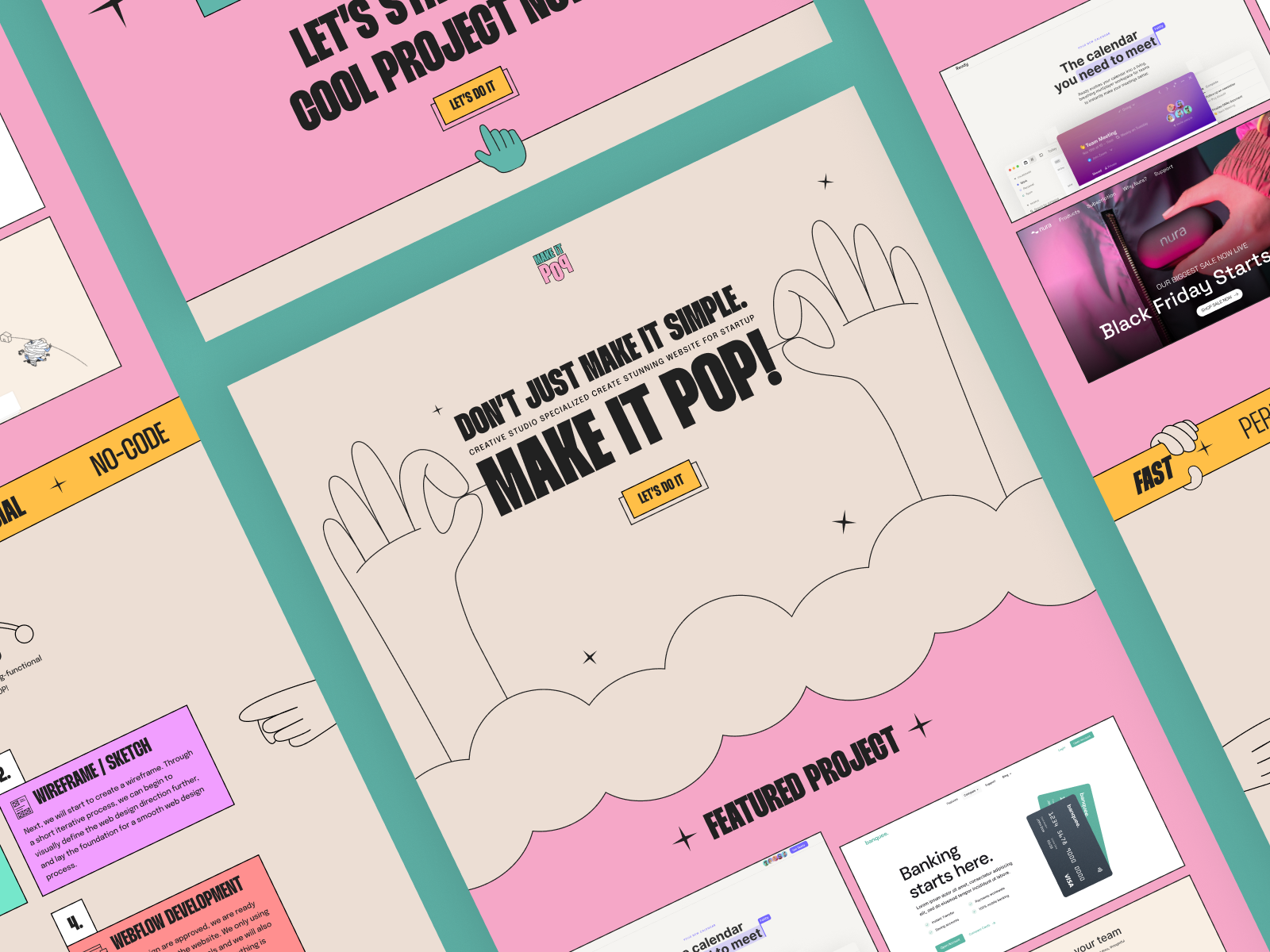 Make It Pop Studio - Web Design by Rasyad Gericko on Dribbble