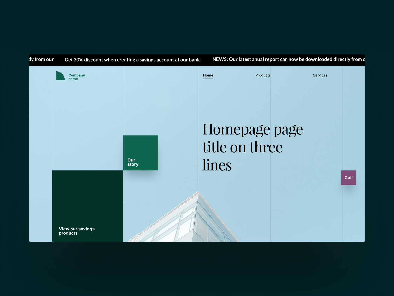 UI Webdesign Inspiration by Mark on Dribbble