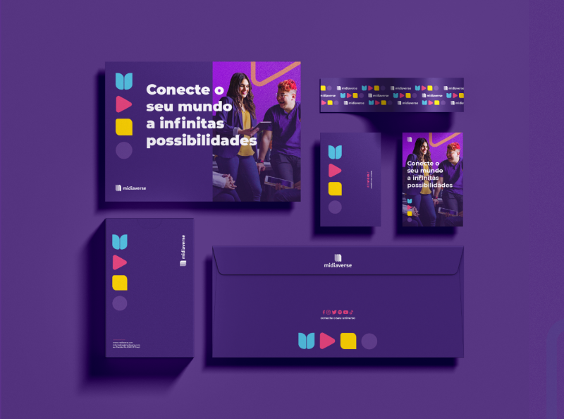 Mediaverse ©️®️ (Visual Identity Applied) by Welinton Elias on Dribbble