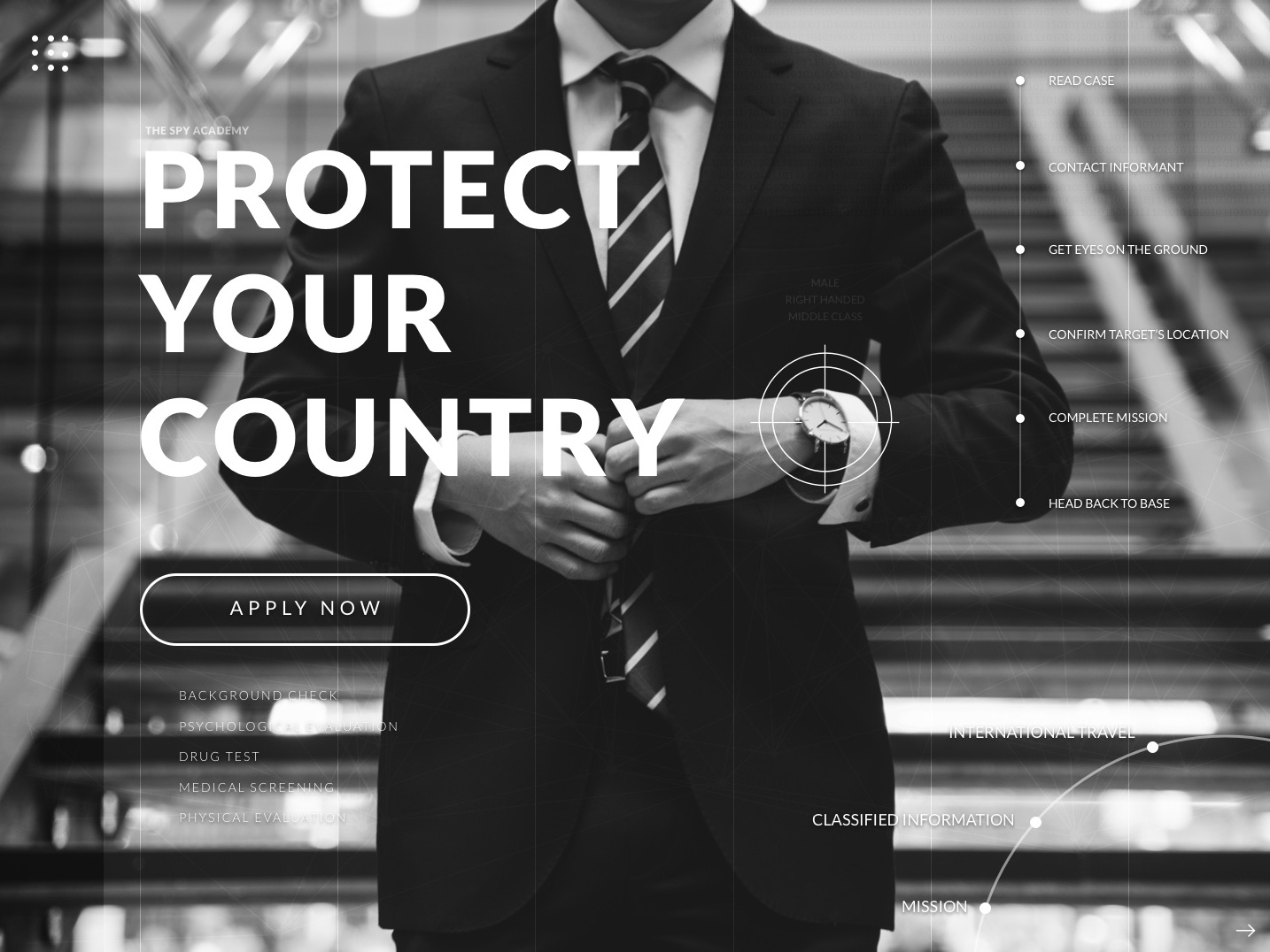 Spy Website by Maggi Whiston on Dribbble