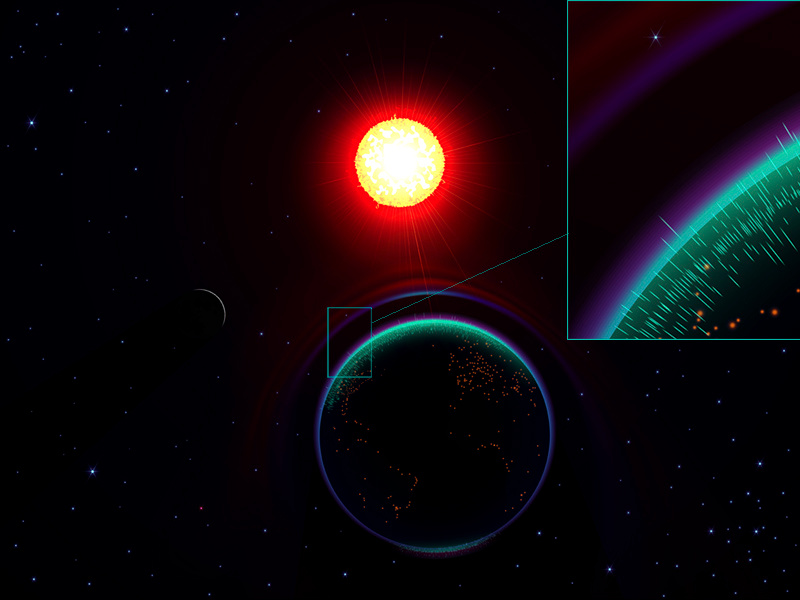 Solar strike vs magnetic field by Oles Kalashnik on Dribbble