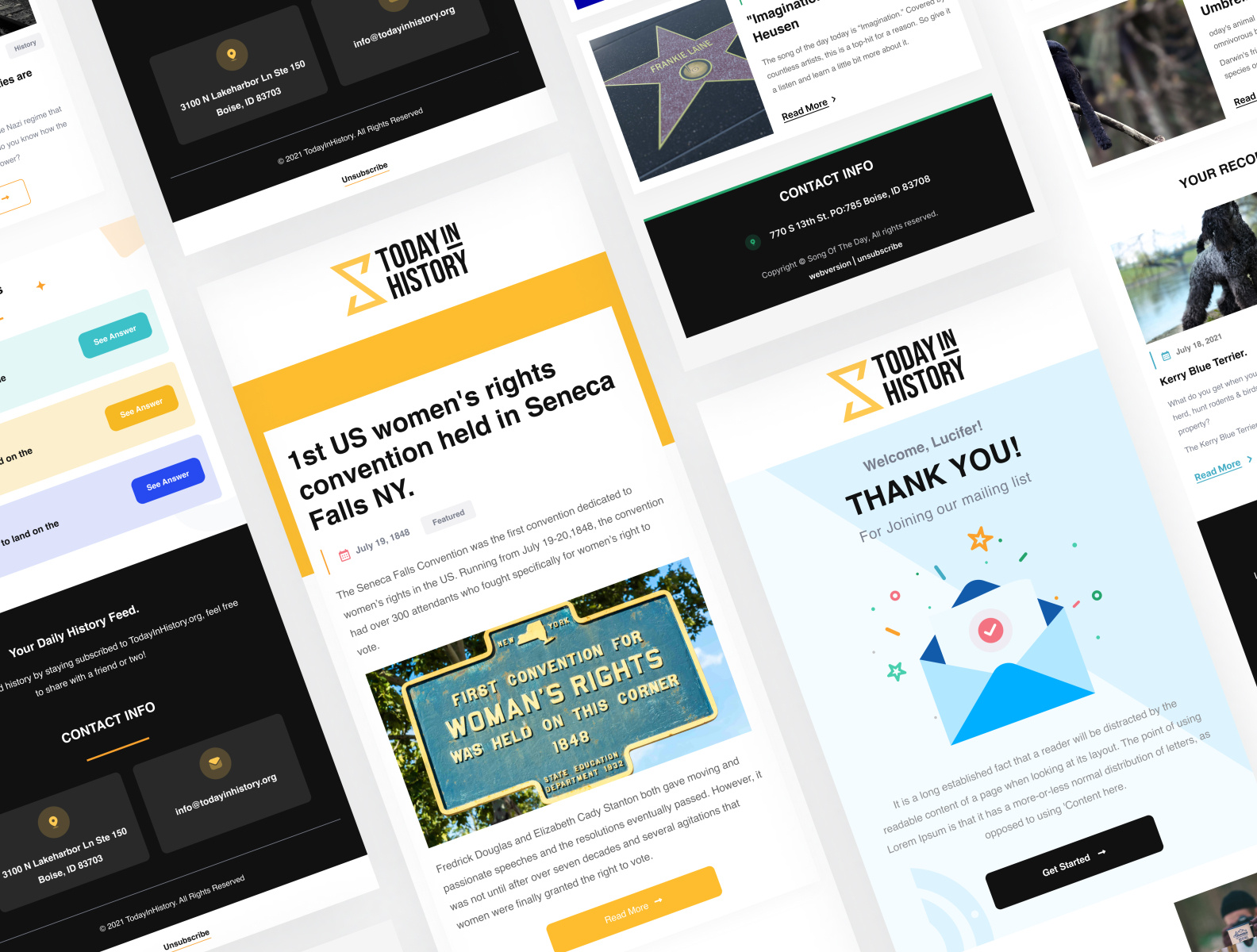 Email Templates Desgin by Murtaza Lightwala on Dribbble