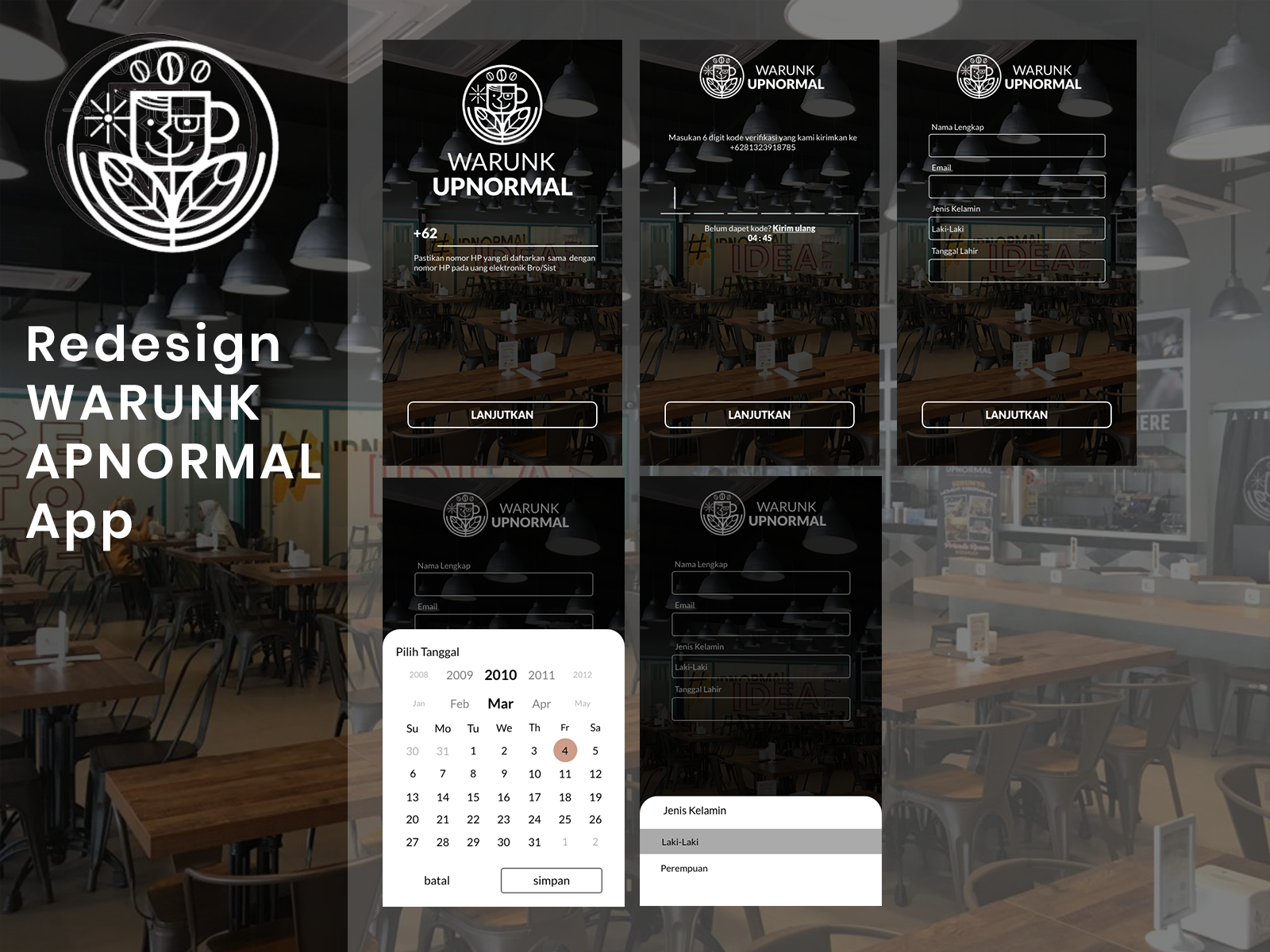 Redesign Warunk Upnormal APP by zimam akrom on Dribbble