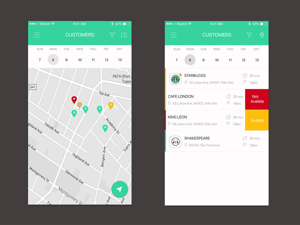 Customer Services App by Burcu Ergenc Celik on Dribbble