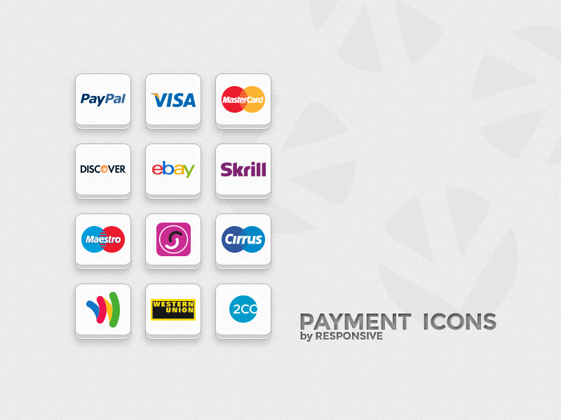 Payment Icons by Bing Digital on Dribbble