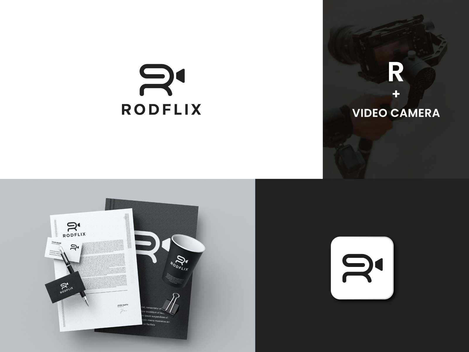 Letter R + Video camera logo concept. by WaliSony on Dribbble