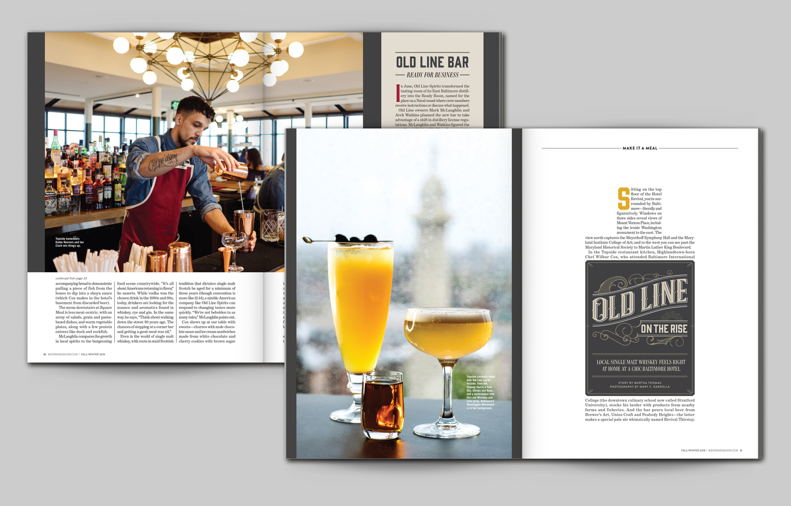 Old Line spread by Melissa Carstensen on Dribbble