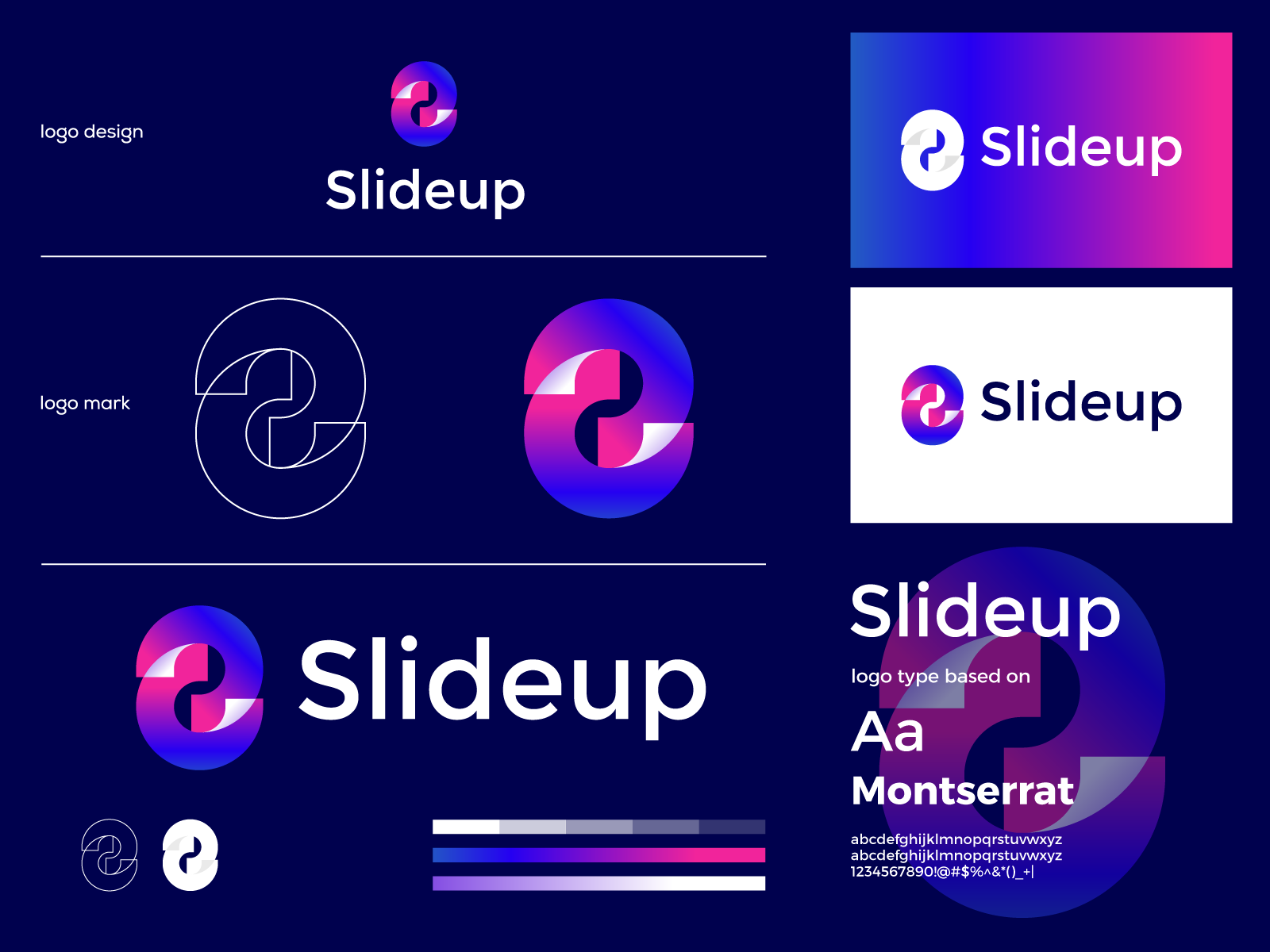 Slideup logo branding by Muhammad Aslam on Dribbble