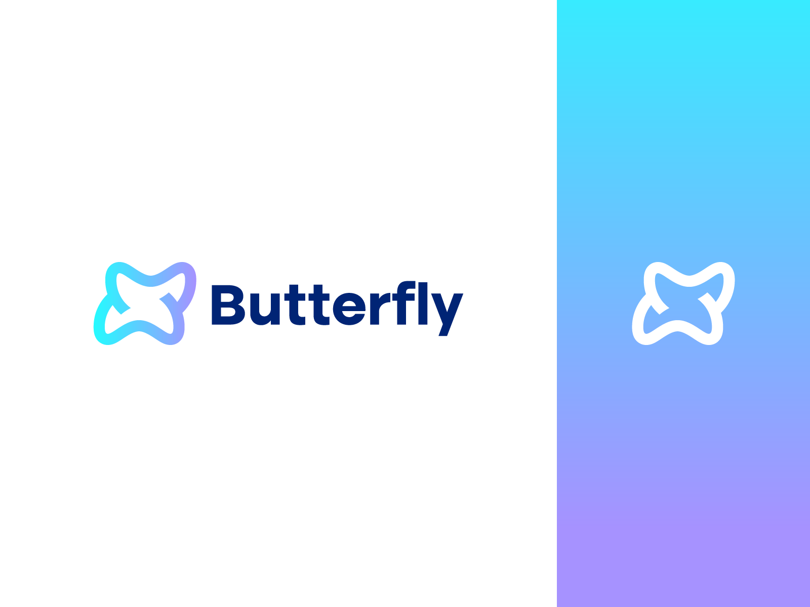 Butterfly Logo by Muhammad Aslam on Dribbble