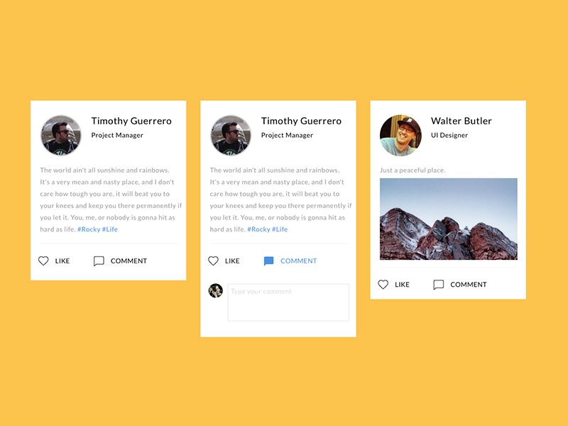 Cards by Natarajan Athreya on Dribbble