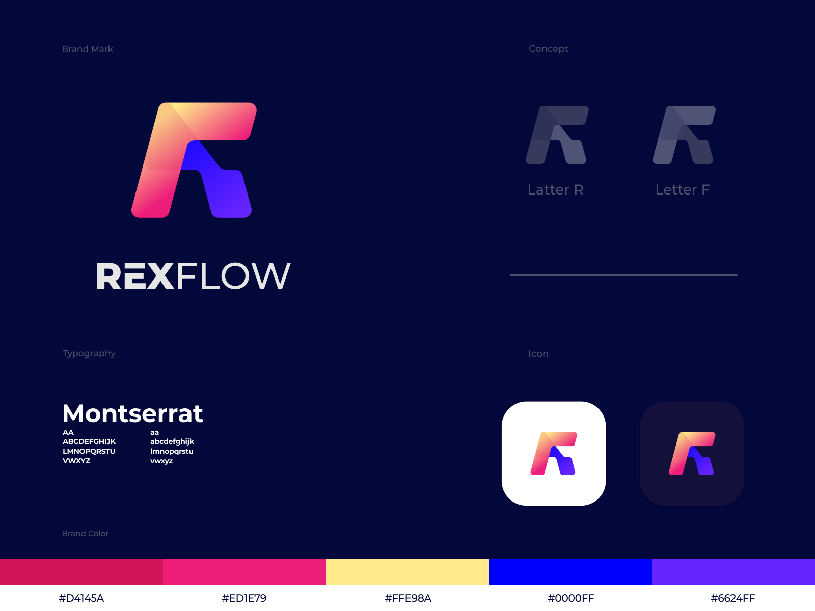 REXFLOW logo concept by Reka Studio on Dribbble